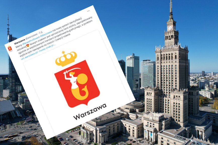 Warszawa zmieniła swoje logo. Syrenka ma teraz twarz Skłodowskiej-Curie ...